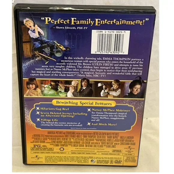 Universal Studio | Media | Nanny Mcphee Dvd 205 Widescreen Very Good ...
